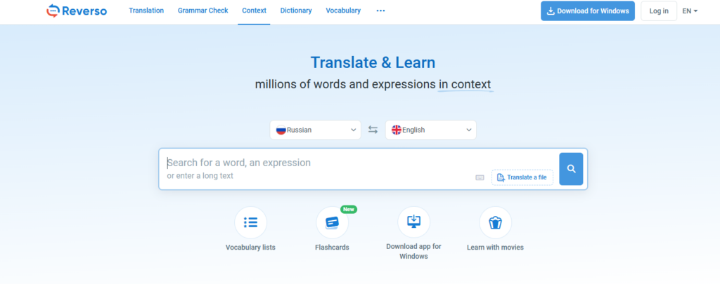 Reverso Context: Обзор переводчика и отзывы пользователей