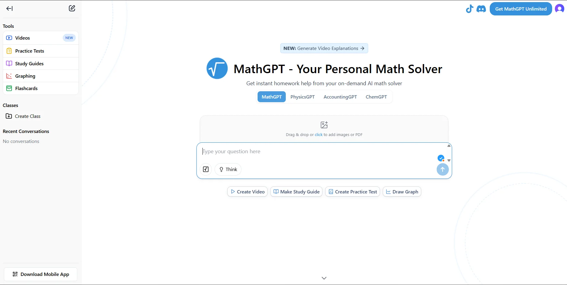 MathGPT: нейросеть для решения математических задач и уравнений онлайн