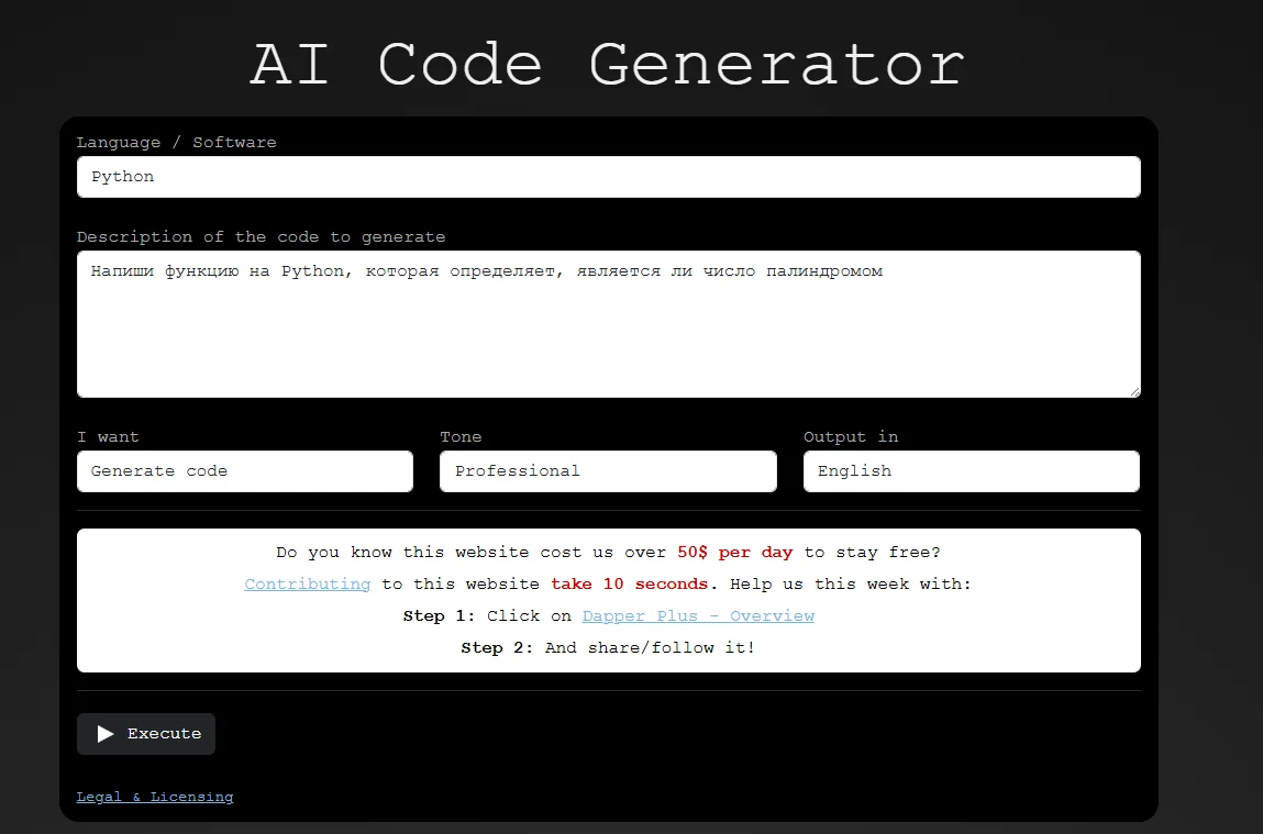 ZZZ Code AI: нейросеть для автоматизации написания кода и программирования