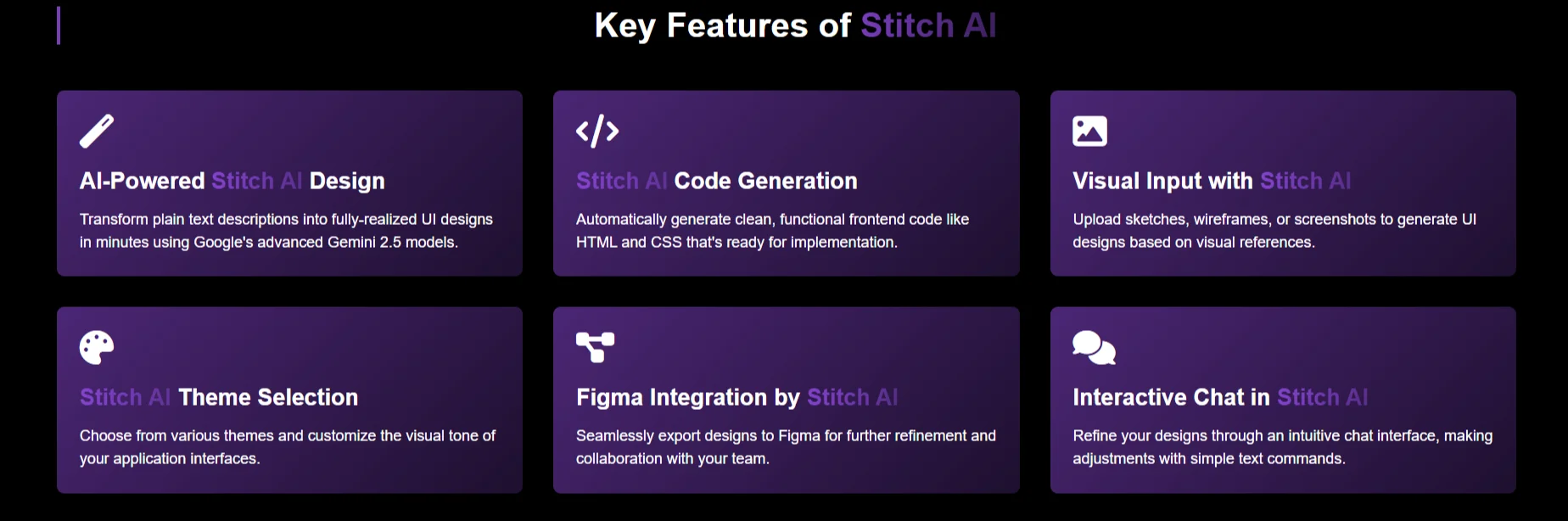 Stitch AI: нейросеть от Google для генерации сайтов и интерфейсов онлайн