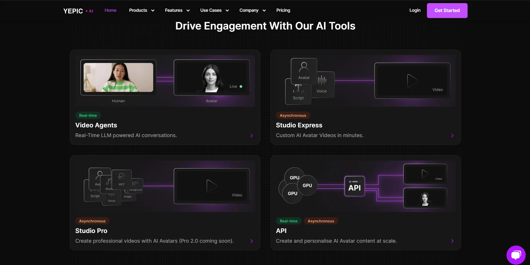 Yepic AI: генерация видео и создание персонализированных аватаров с помощью ИИ